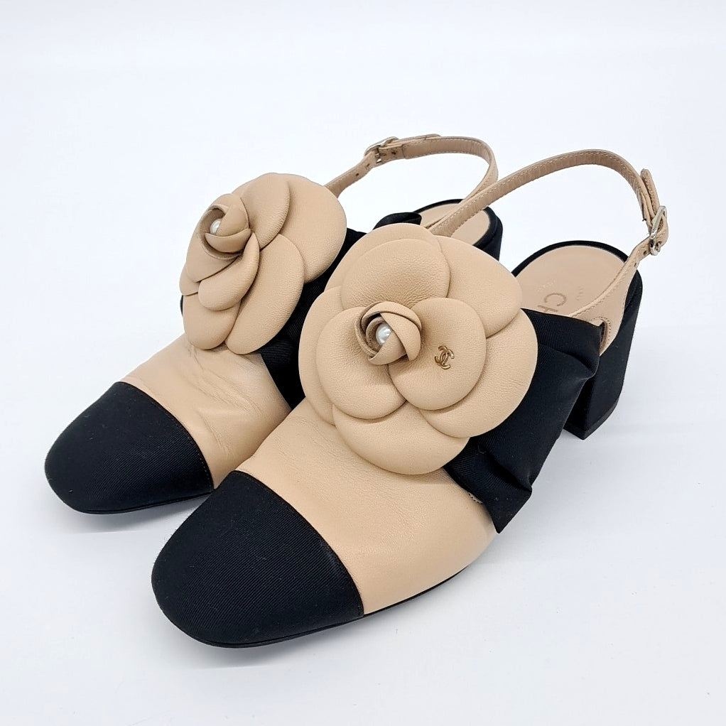 Chanel Camellia Slingback 121423 – trenbe